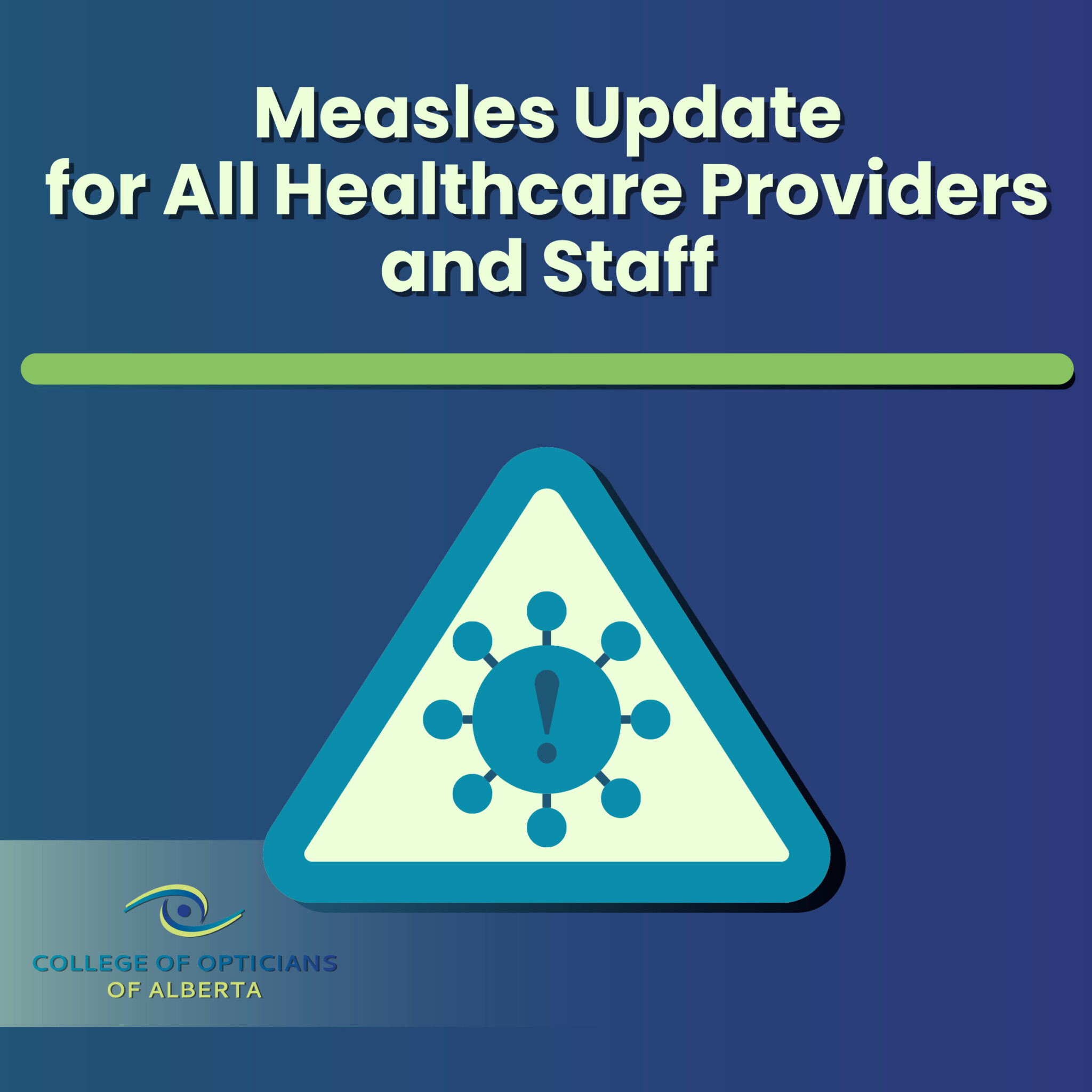 Measles Update for All Healthcare Providers and Staff - College of ...